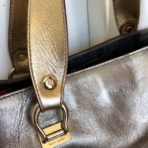 kate spade | Bags | Kate Spade Metallic Twotoned Boutique Bag | Poshmark